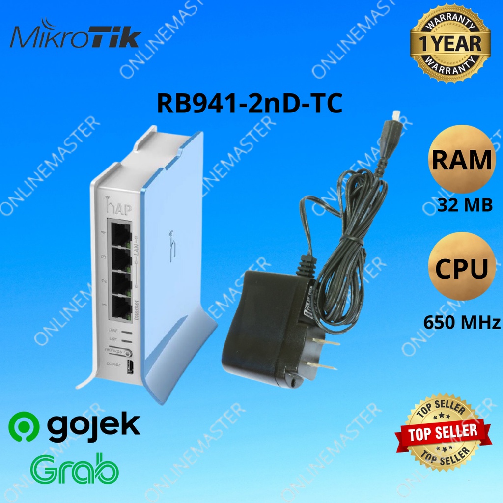 Jual RB941-2nD-TC (hAP-Lite2) Mikrotik Router Wireless | Shopee Indonesia