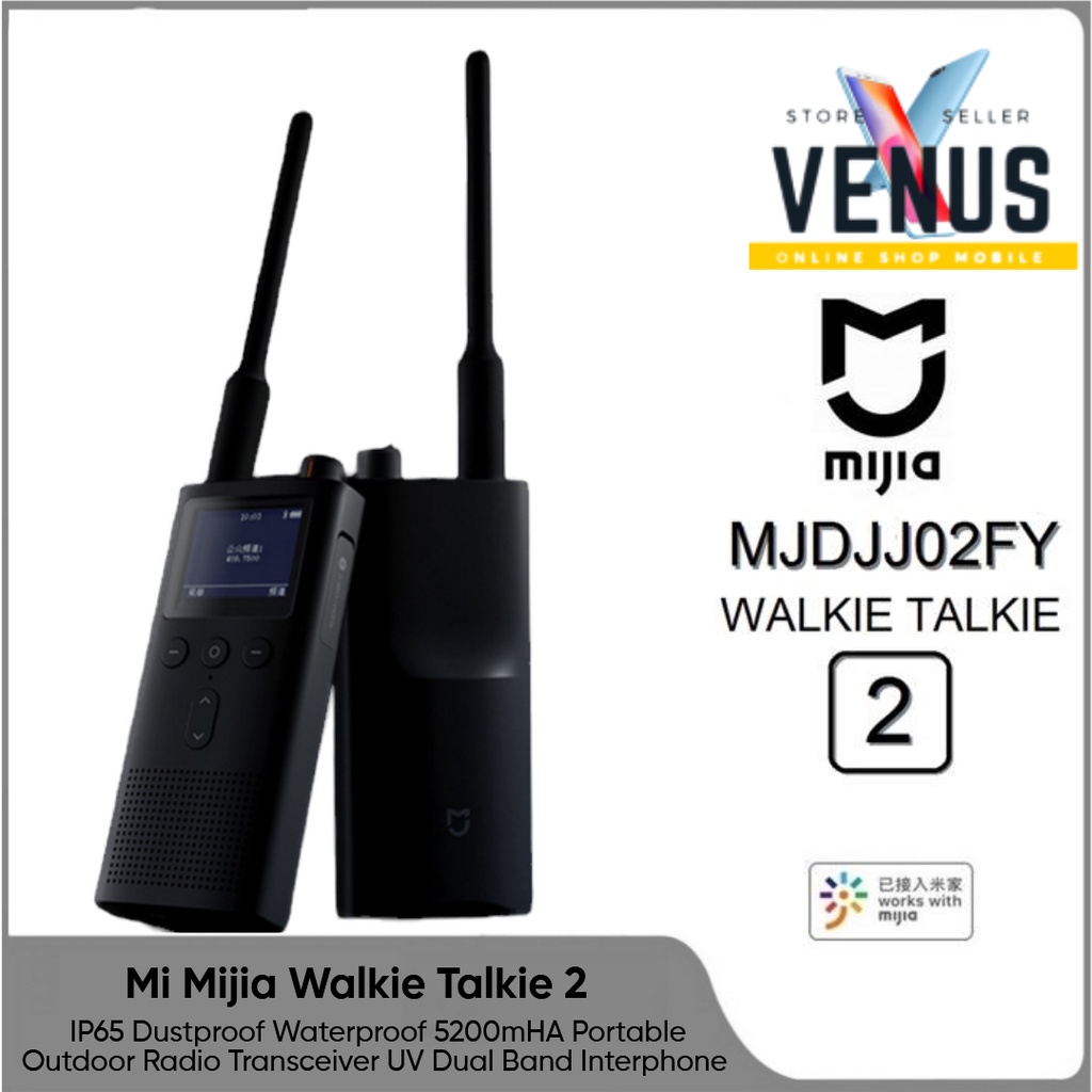 Jual Mijia 2 Walkie Talkie 5W UV IP65 Water-Resistant Original | Shopee Indonesia
