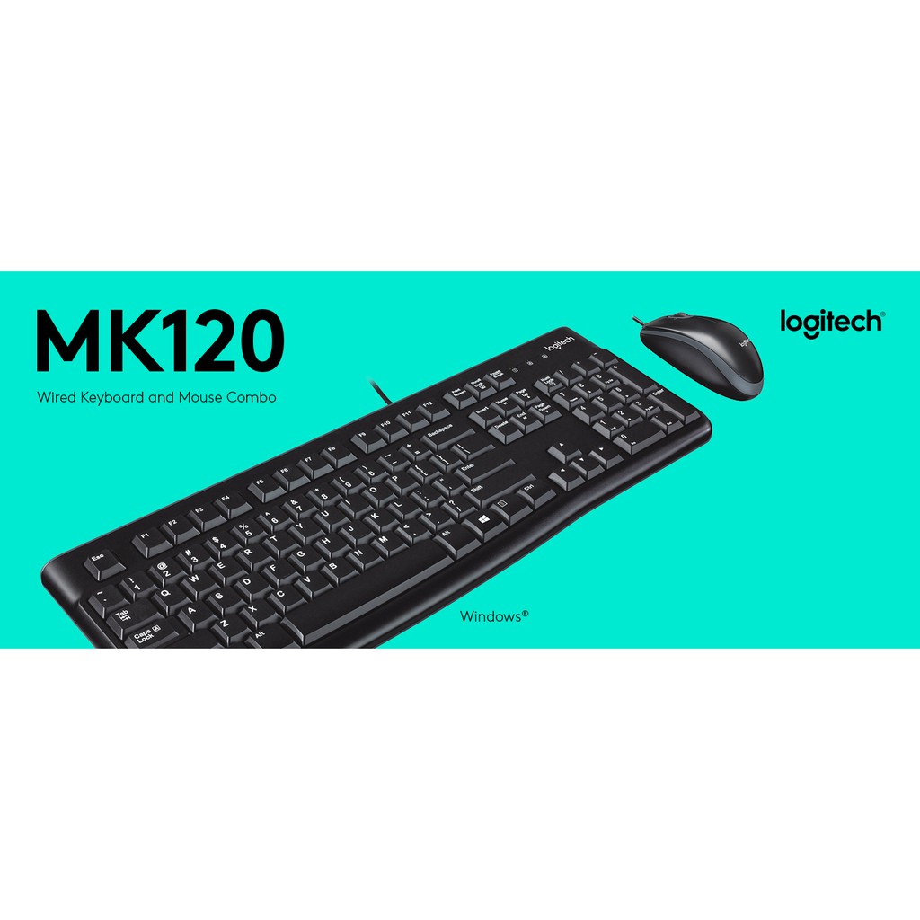 Jual KEYBOARD+MOUSE LOGITECH MK120 USB | Shopee Indonesia