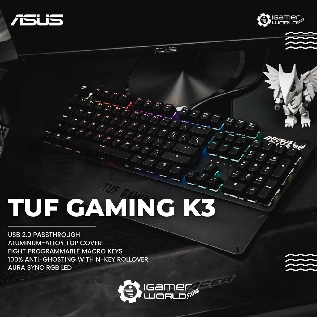 Jual ASUS TUF Gaming K3 RGB Mechanical Gaming Keyboard | Shopee Indonesia