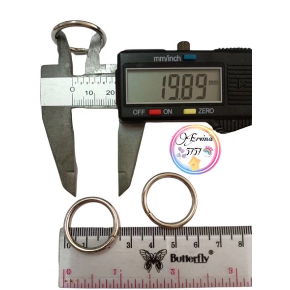 Jual ring bulat 2cm / ring O besi 2cm x 2,5mm nikel /100pcs | Shopee ...