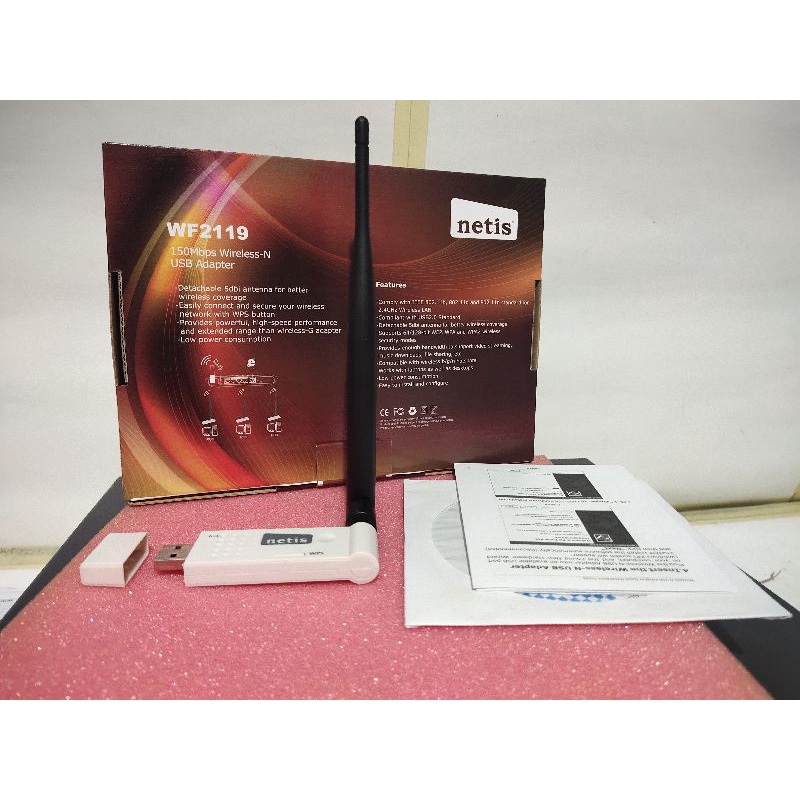 Jual Netis Wireless N USB Adapter wf2119 150mbps New 100% | Shopee Indonesia