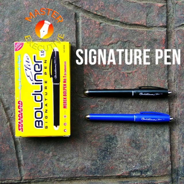 Jual Signature pen standard bold liner elite | Shopee Indonesia