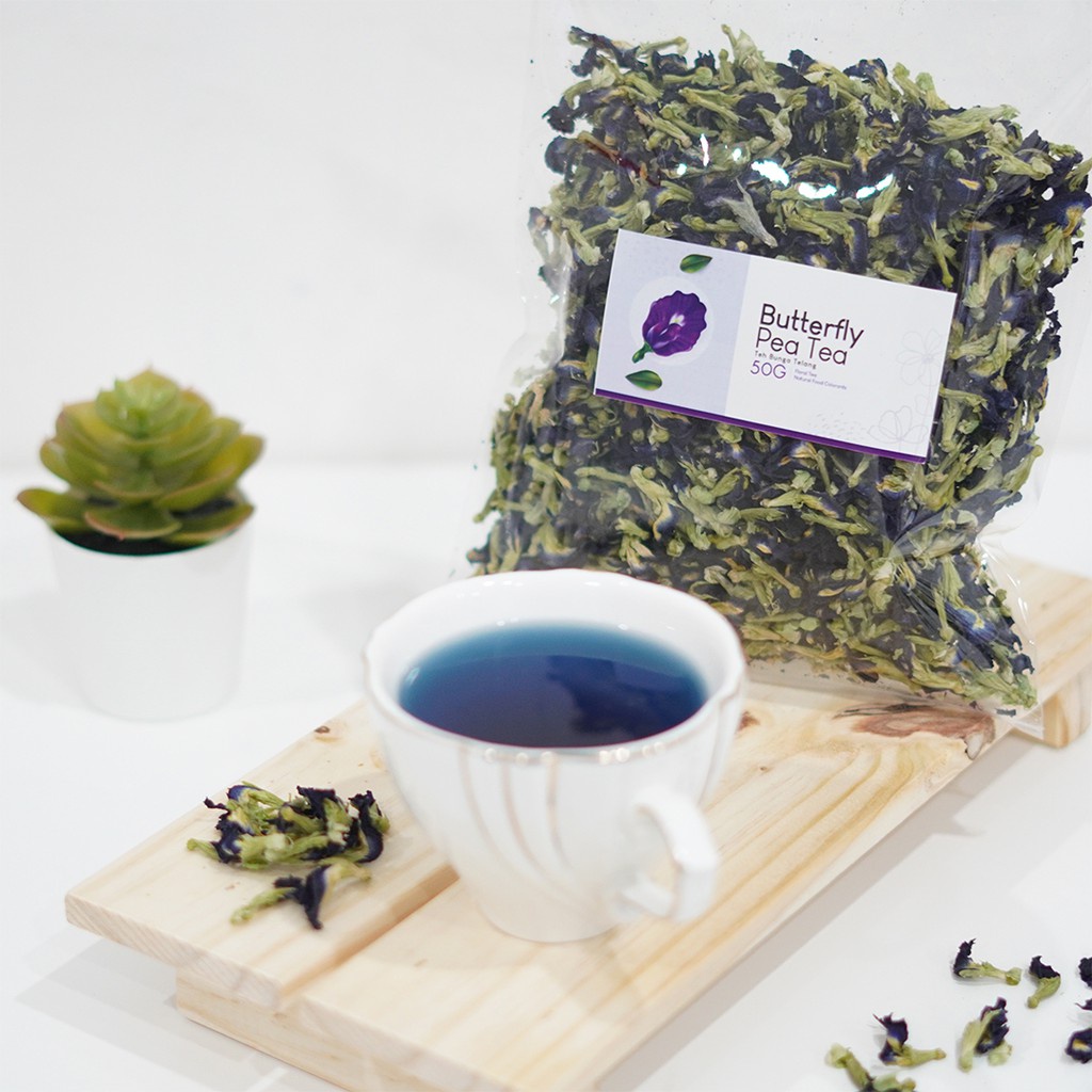 Jual Teh Bunga Telang 100 gram Butterfly Pea Tea Seduh Premium Quality ...