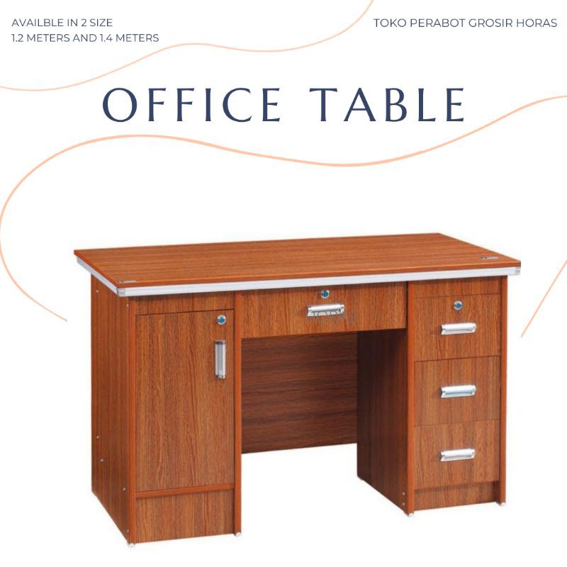 Jual Meja Kantor // Office Table Ukuran 1,4m | Shopee Indonesia