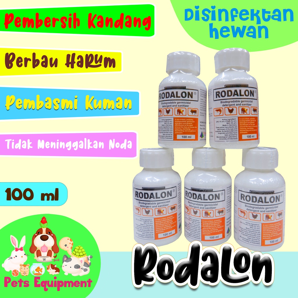 Jual DESINFEKTAN KANDANG RODALON 100ML|desinfektan kandang kelinci ...