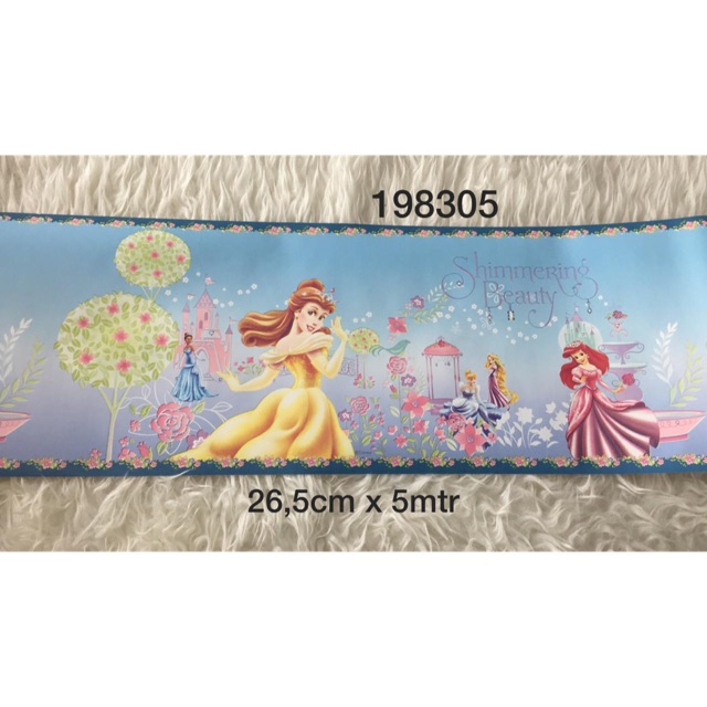 Jual Wallpaper Dinding Border List Motif Princes Disney | Shopee Indonesia