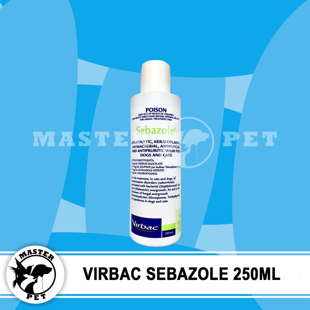 Jual Shampoo Jamur Kucing & Anjing - Virbac Sebazole 250ml | Shopee ...