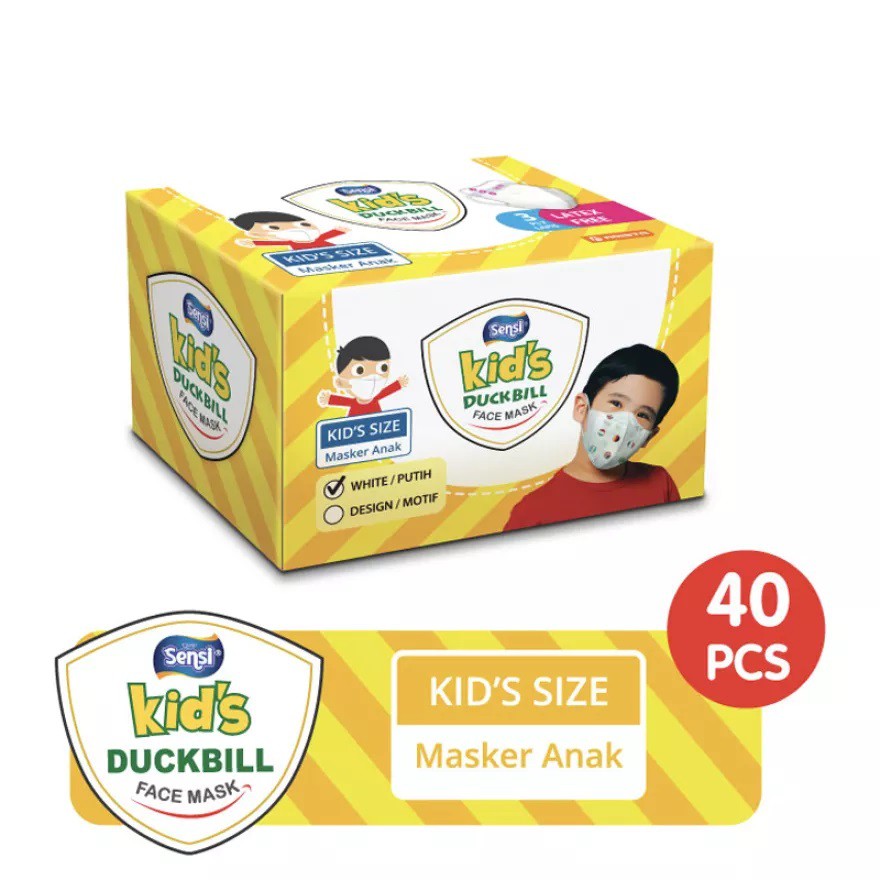 Jual Sensi Masker Duckbill Anak Polos Motif / Masker Muka 3Ply 3 ply ...