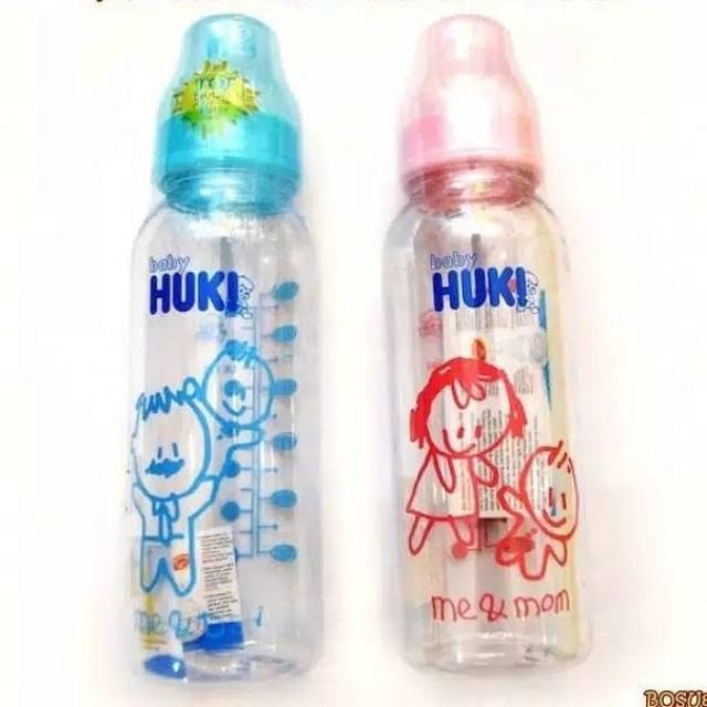 Jual BOTOL BABY HUKI STANDARD ROUND 250 ML (ready pink) | Shopee Indonesia