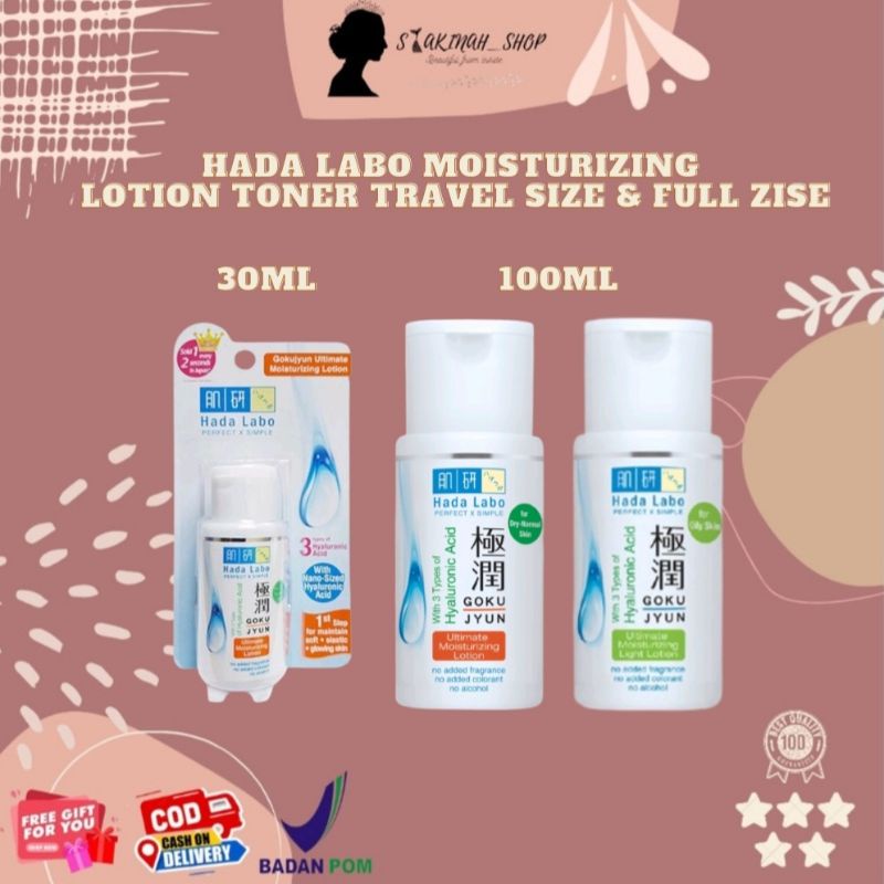 Jual TONER HADA LABO Gokujyun Moisturizing Lotion toner 30ml & 100ml | Shopee Indonesia