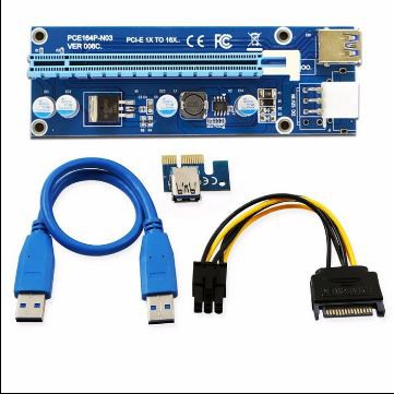 Jual PCI-E / PCIE / PCI Express Riser Card USB 3.0 1x to 16x ver 006C ...