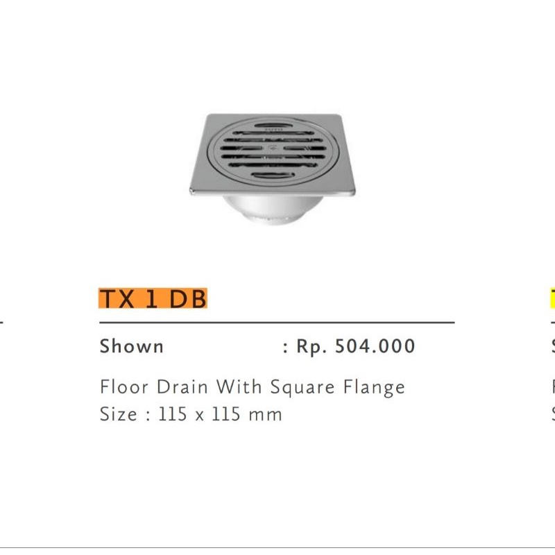 Jual Floor Drain Toto TX1DB/Saringan Got Kamar Mandi Toto TX1DB Original Toto | Shopee Indonesia