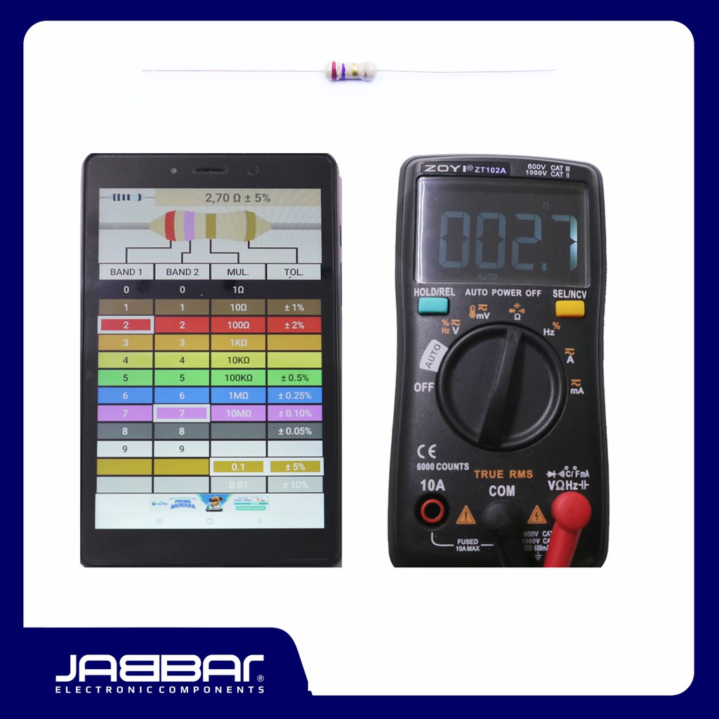 Jual RESISTOR 2R7 OHM 1/4W 5% DIP (2,70 OHM) - COKLAT - 10PCS | Shopee ...