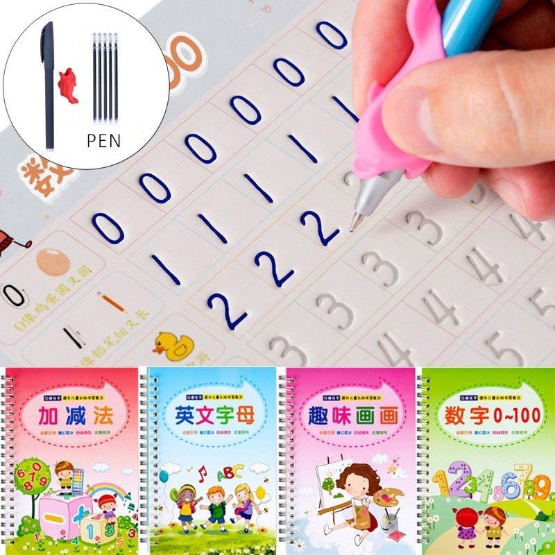 Jual Buku belajar menulis abc angka / practive writing book/gratis pen ...