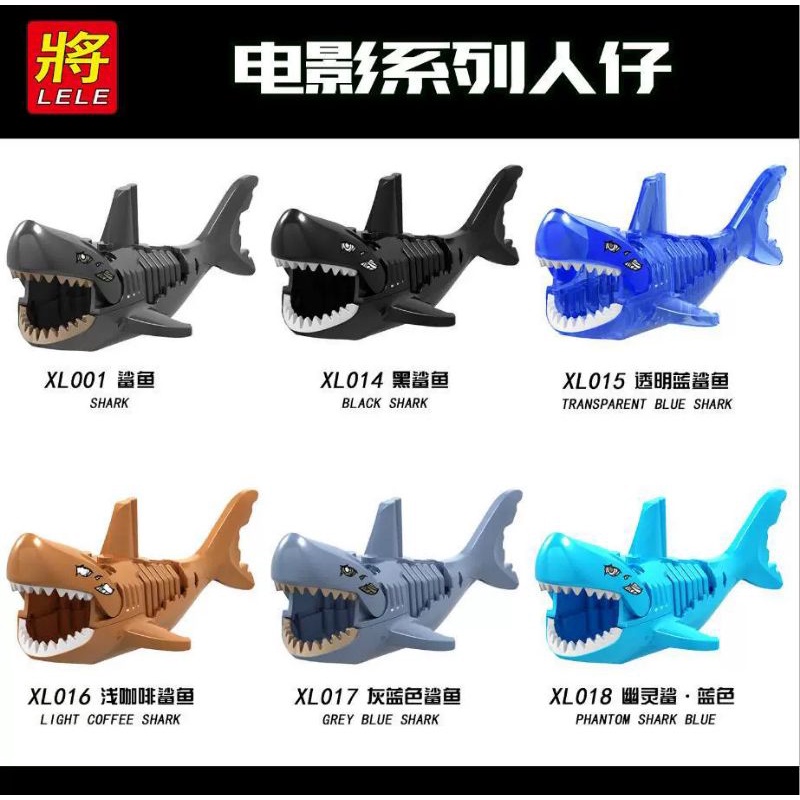 Jual Mainan edukasi bricks minifigure Hiu building blocks macam warna ...