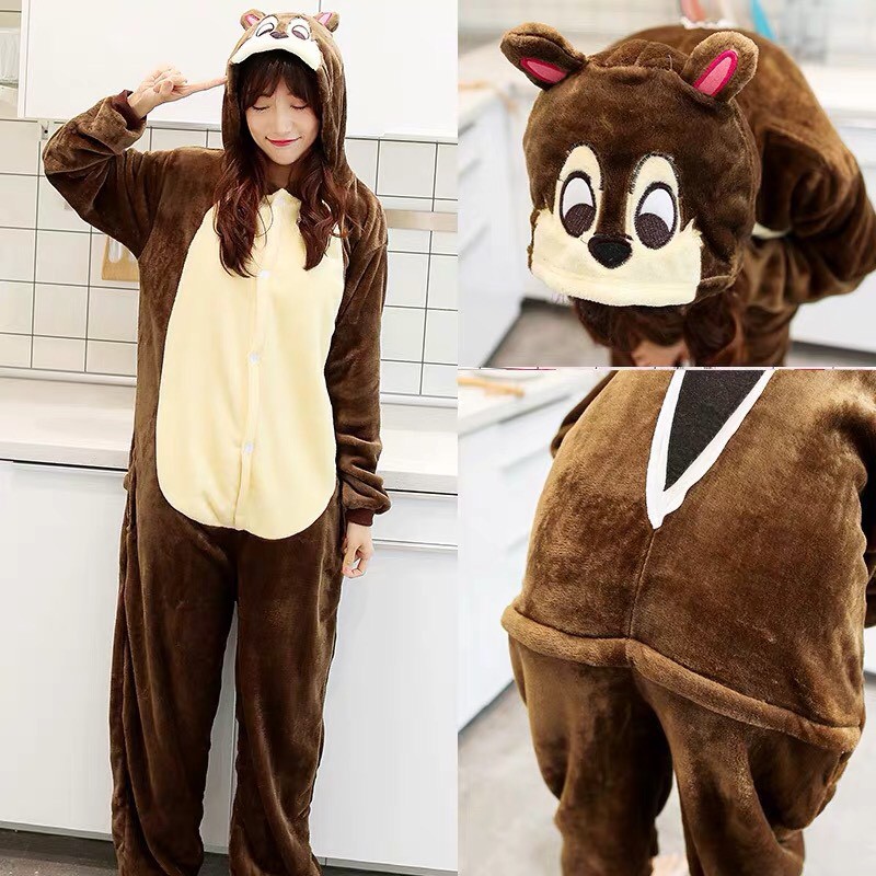 Jual BAJU ONESIE CHIP DALE CHIPMUNK KOSTUM PESTA PIYAMA | Shopee Indonesia