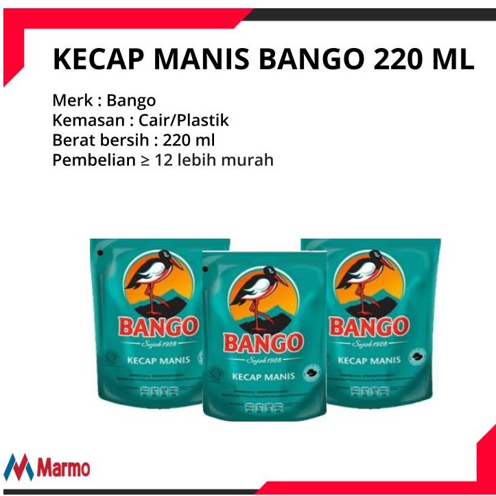 Jual KECAP MANIS BANGO 220 ML | Shopee Indonesia