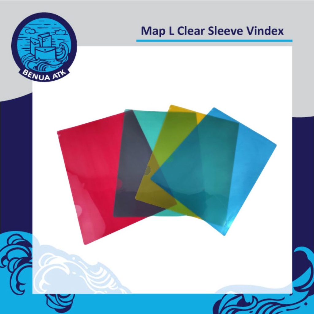 Jual Map Plastik L Clear Sleeve A4 Vindex [isi 12pcs] DF-731 | Shopee ...