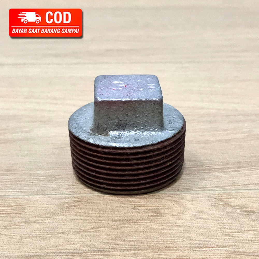 Jual PLUG DOP BESI DRAT LUAR 1 1/2 INCH / TUTUP PIPA BESI DRAT LUAR 1 1/2 INCH | Shopee Indonesia