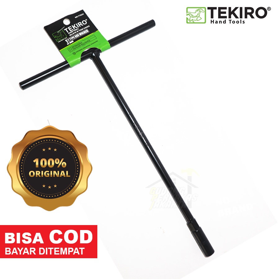 Jual TEKIRO KUNCI T 10MM T-TYPE SOCKET 10 MM SOK T HITAM ORIGINAL | Shopee Indonesia