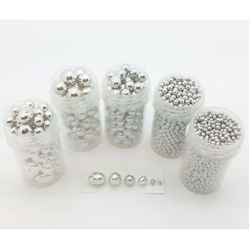 Jual mutiara kue silver pearl sprinkle 50gr | Shopee Indonesia