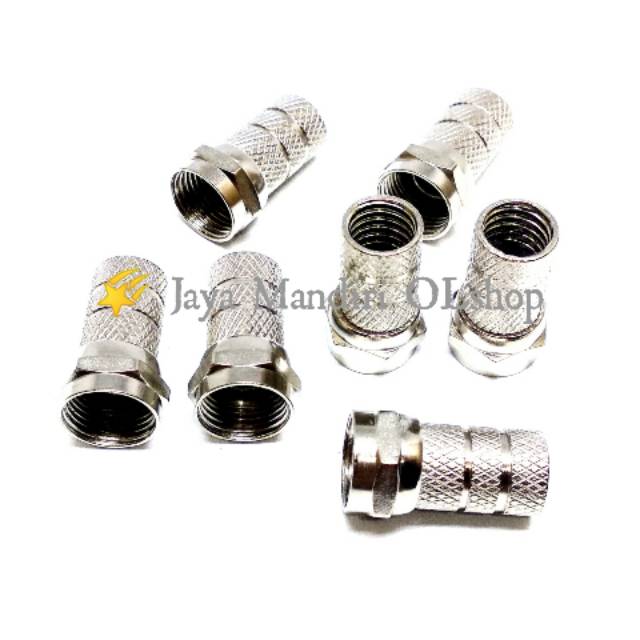 Jual DRAT F CONNECTOR RG6 KONEKTOR RG 6 ( Drat Tebal ) | Shopee Indonesia