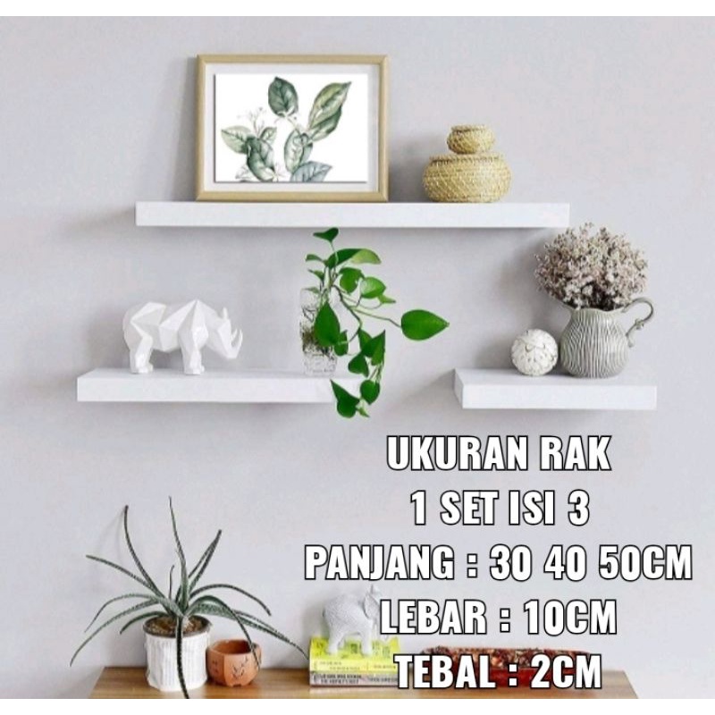 Jual RAK DINDING 1 SET ISI 3 Rak Dinding Minimalis Rak Dinding Slim ...