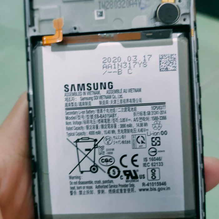 Jual baterai samsung a51 original copotan battery samsung a51 | Shopee ...