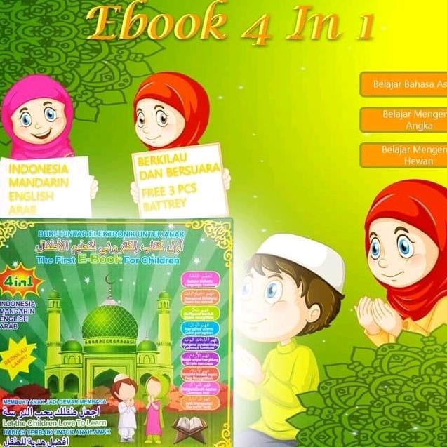 Jual E-BOOK MUSLIM 4IN1 Playpad Buku Edukasi Anak 4 Bahasa Belajar ...