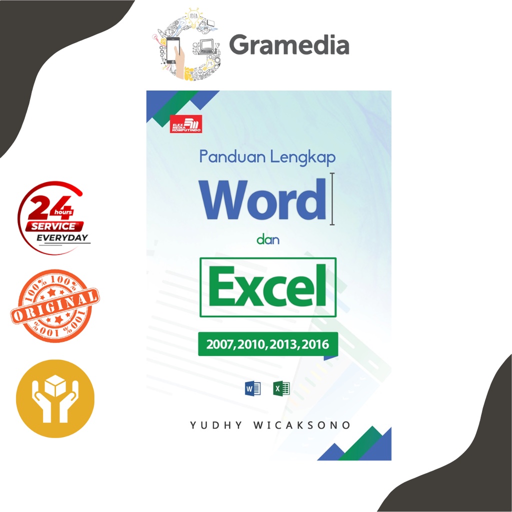 Jual Gramedia Mega - PANDUAN LENGKAP WORD DAN EXCEL 2007, 2010, 2013, 2016, 2019 - YUDHY ...