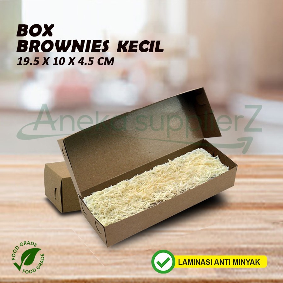 Jual Dus Brownies - Box Brownies - Kotak Brownies -Strudel| SMALL -BK3 (50 pcs) | Shopee Indonesia