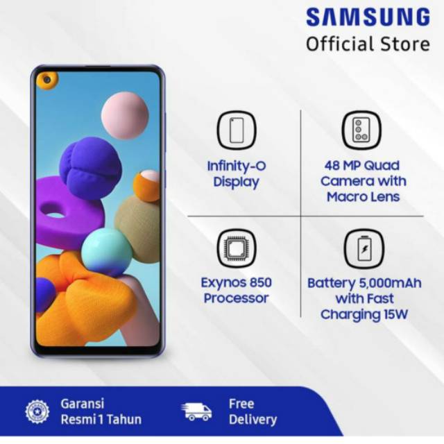 Jual Samsung Galaxy A21s (Blue, 64 GB) | Shopee Indonesia