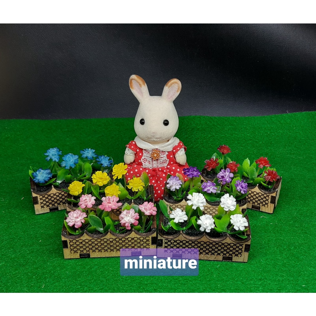 Jual Miniatur Pot kayu Tanaman Bunga | Shopee Indonesia