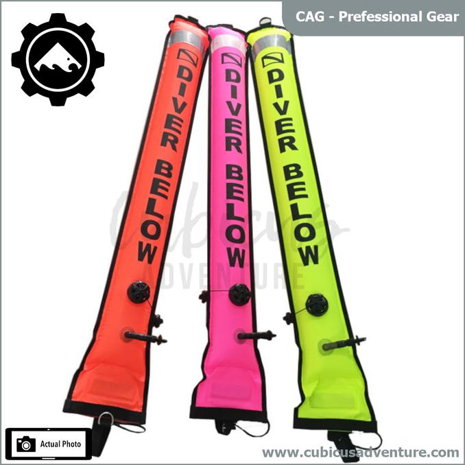 Jual CAG Diving SMB Surface Marker Buoy Reflective Safety - Scuba Dive ...