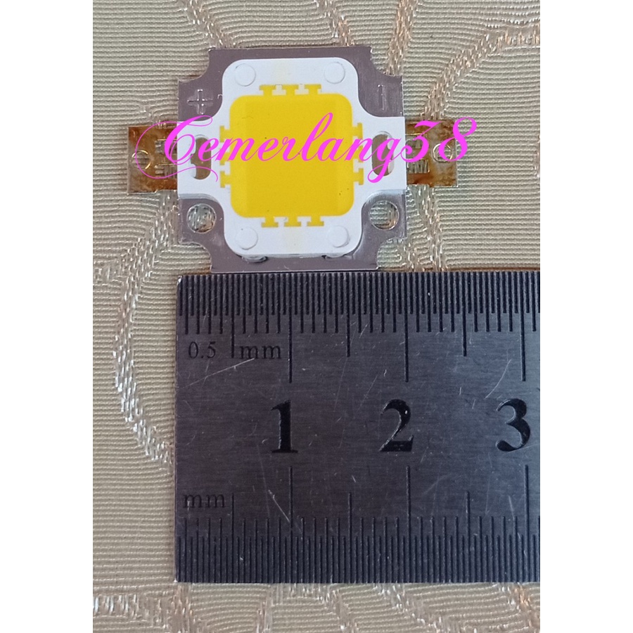 Jual HPL 10 WATT Warm White 2700 - 3200K 9-10,2V 3x3 High Power LED 10w ...