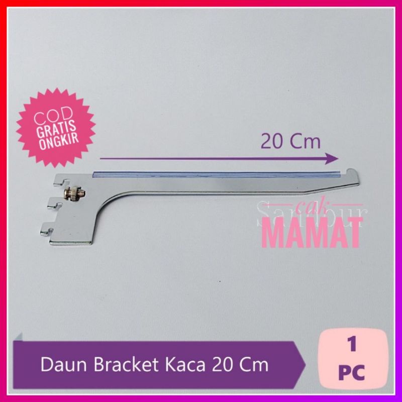 Jual Daun bracket kaca 20cm siku bracket /besi siku penyanggah kaca ...
