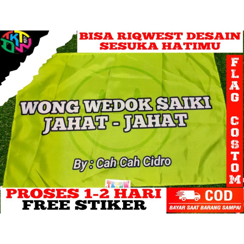 Jual BENDERA WONG WEDOK JAHAT MURAH READY STOK BANYAK SIAP KIRIM ...