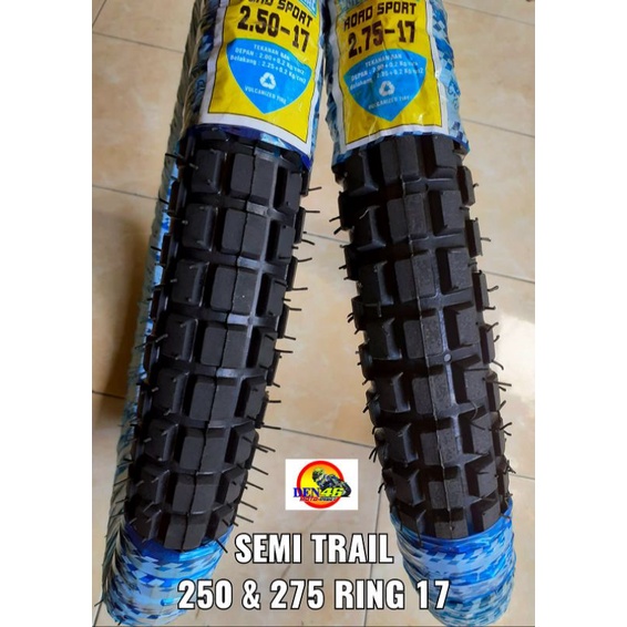 Jual BAN LUAR MOTOR SEMI TRAIL 250 & 275 RING 17 untuk motor bebek ...