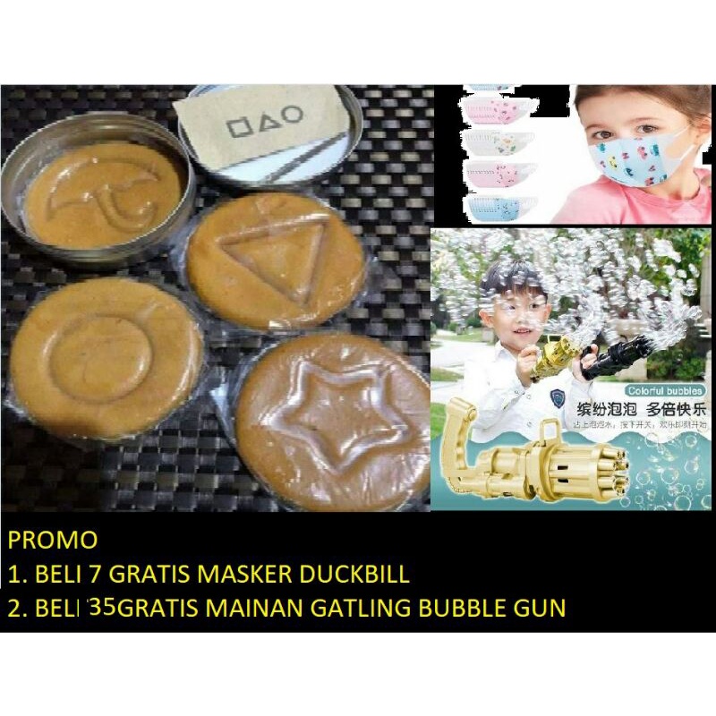 Jual DALGONA CANDY PERMEN SQUID GAME GRATIS MAINAN UTK PEMBELIAN 35PCS ...