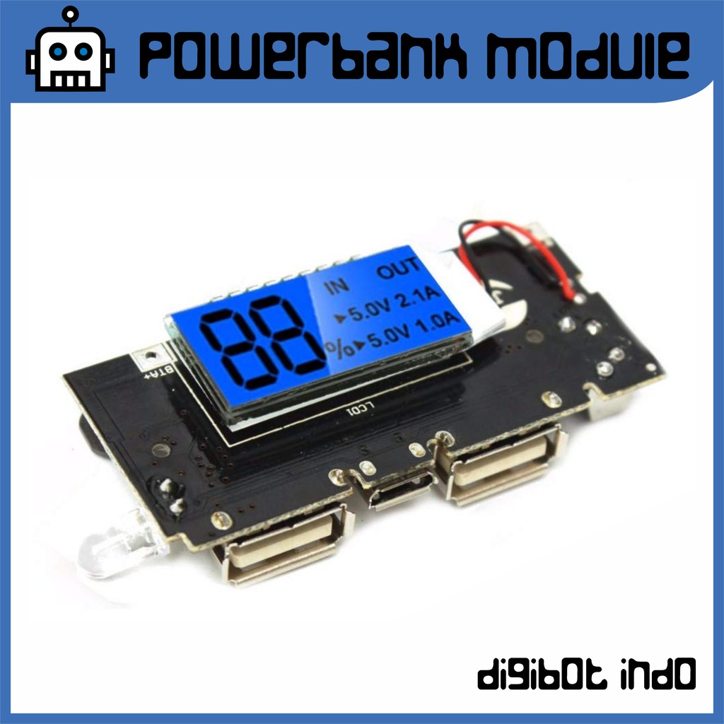 Jual Powerbank Module - 2 port 5V 2.1A | Shopee Indonesia