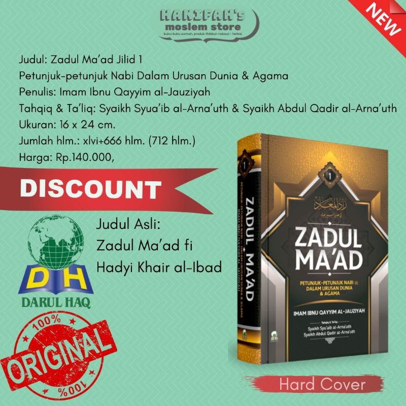 Jual Zadul Maad Jilid 1 | Zaadul Maad | Zadul Ma Ad | Zadul Ma'ad | Darul Haq Buku Sunnah ...