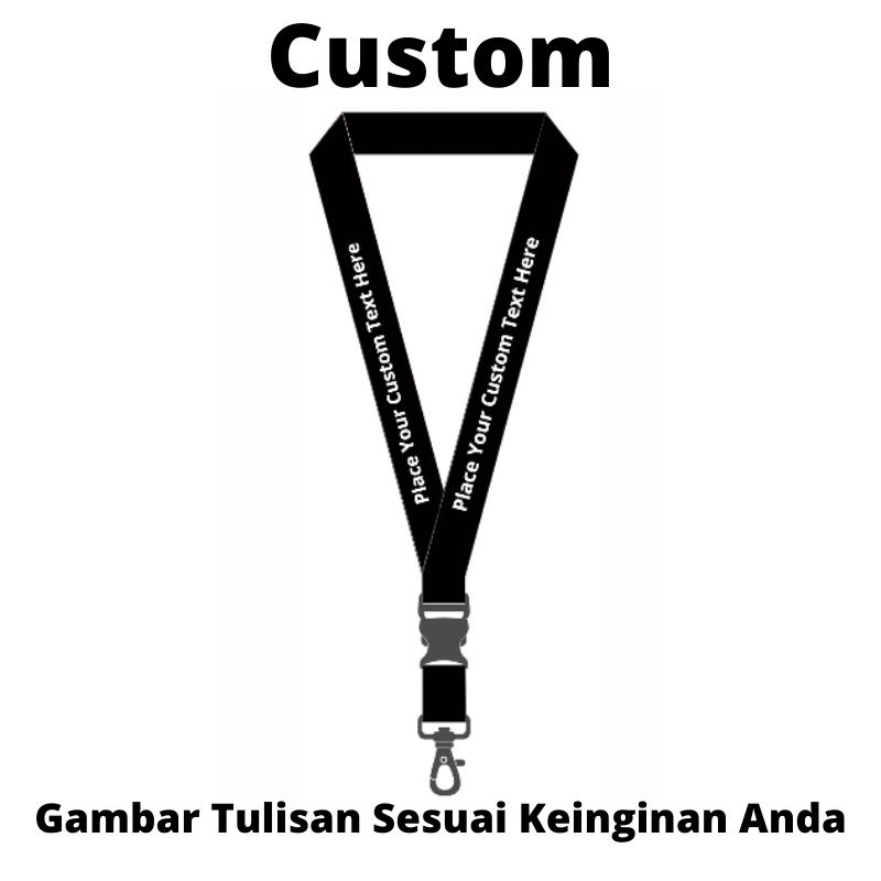 Jual Aksesoris Custom Lanyard / Lanyard Custom / Tali ID Cardd Tali ...