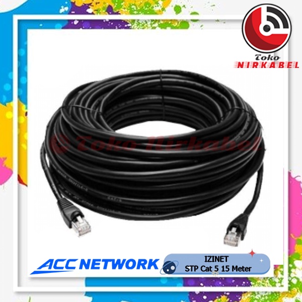 Jual Kabel Meteran Izinet STP Cat5 15 Meter | Shopee Indonesia
