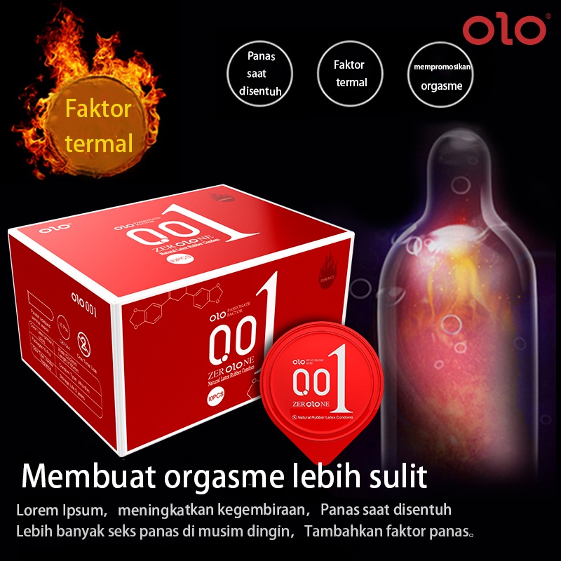 Jual OLO Kondom 0.01 Ultra Thin【merah】SUPER THIN & SUPER SOFT WITH HOT CLIMAX SENSATION ORIGINAL ...