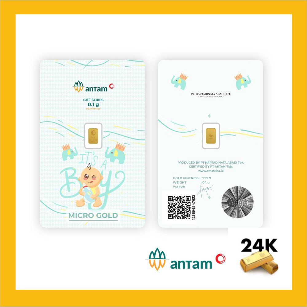 Jual LM Emas Logam Mulia Antam Hartadinata Micro Gold Edisi It' A Boy 0 ...