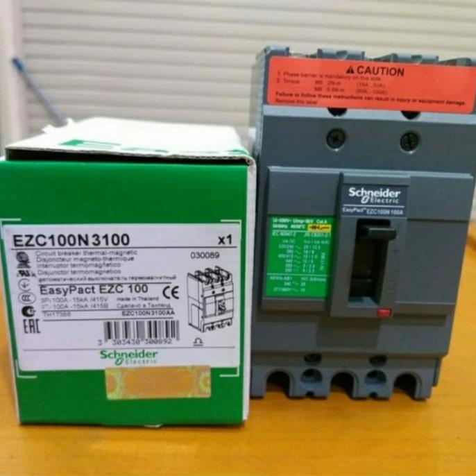 Jual Mccb/Breaker Ezc100F 100A 10Ka 3Pole. No Ref. Ezc100F3100 | Shopee Indonesia