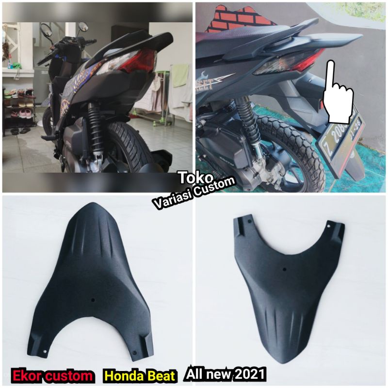 Jual Aksesoris honda beat All New 2021 /Street /Deluxe Custom ekor tail ...