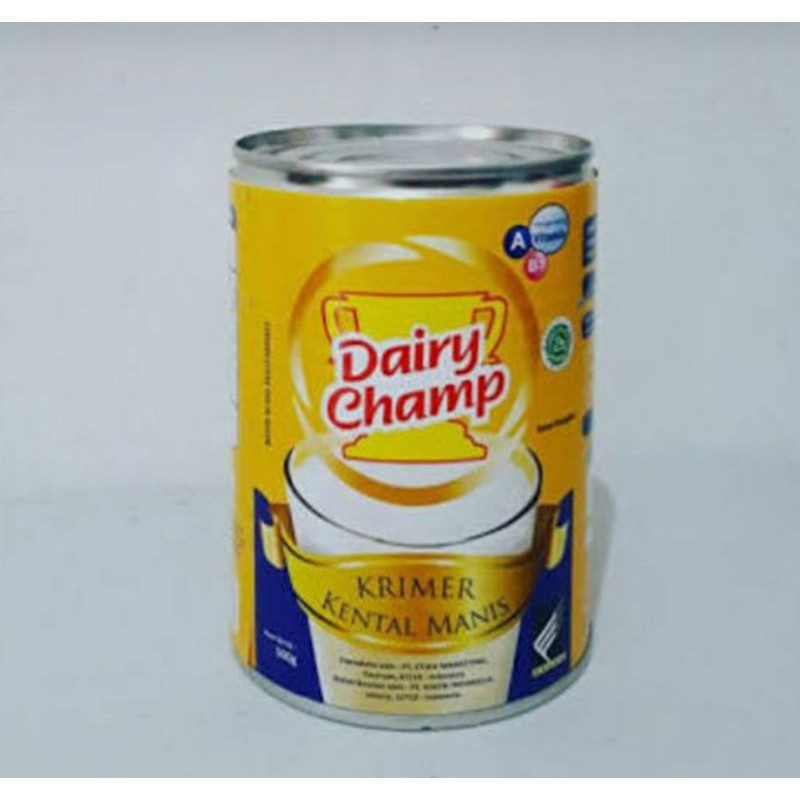 Jual susu kental manis dairy champ kaleng 480 gr | Shopee Indonesia