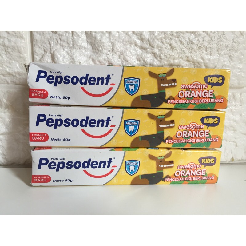 Jual PEPSODENT KIDS ORANGE 50gr PASTA GIGI ANAK | Shopee Indonesia